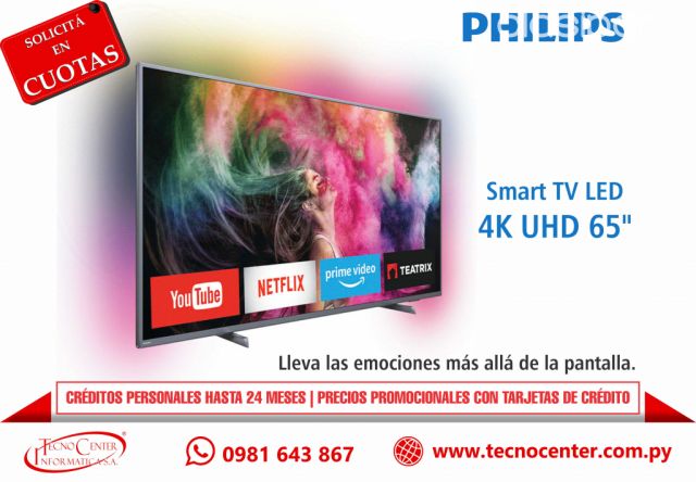 Smart TV LED Philips 65” 4K UHD. Adquirilo en cuotas! #2019330 ...